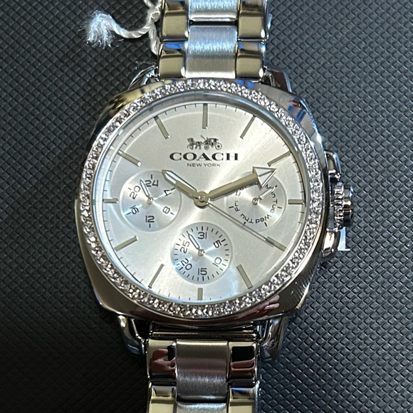 Coach | Accessories | Coach Boyfriend Watch With 38mm Silver ...